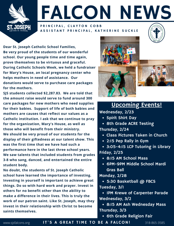 News - St. Joseph Catholic School In Shreveport